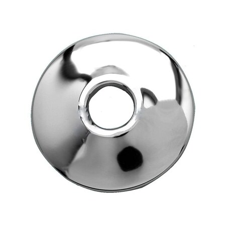 American Imaginations Round Chrome Flange in Stainless Steel with ...