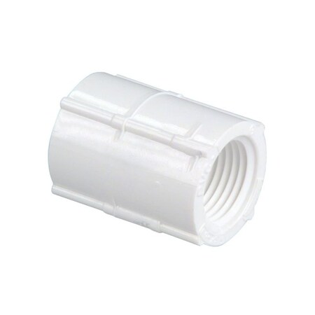 American Imaginations 1 in. White Plastic PVC Coupling AI-38178 | Zoro
