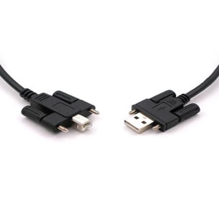 Antaira USB3.0 Cable, A to B with Locking Feature, 2M, Black CB-USB3.0 ...