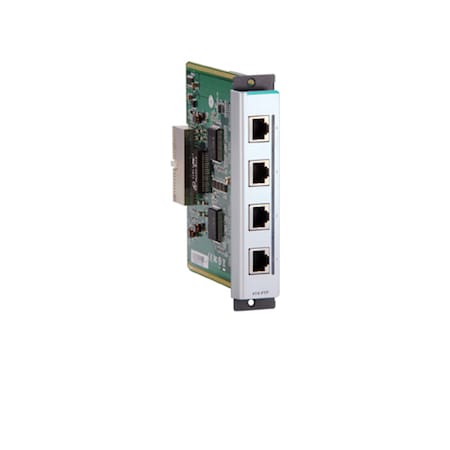 Moxa Fast Ethernet Interface Module W/ 4 10/100Baset(X)Ports Supporting ...