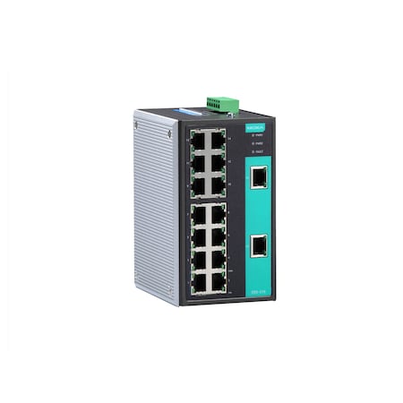 Moxa Indust. Unmgd Eth. Swtch W/ 16 10/100Baset(X)Ports, Eds-316-T EDS ...