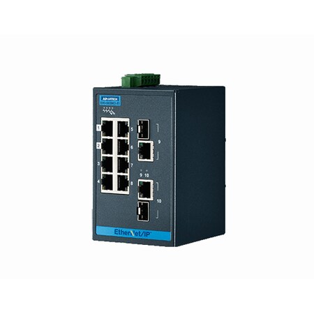 Advantech 8Fe+2G Ind. Switch With Ethernet/Ip, W/T. EKI-5629CI-EI-AE | Zoro