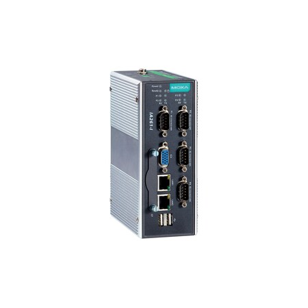 Moxa ArmBased Din-Rail Indust.Comp w/Up, 4 Isolated SerialPorts, Ia261 ...