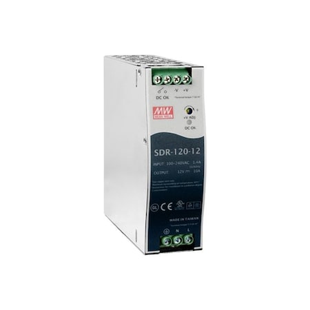 Antaira Power Supply, 88 to 264V AC/124 to 370V DC, 12V DC, 120W, 10A ...