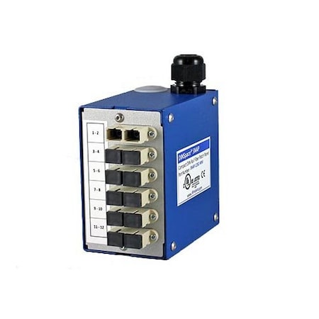 Dinspace Snap Patch Panel W/6 Mm Sc/Sc SNAP-12SC-MM | Zoro