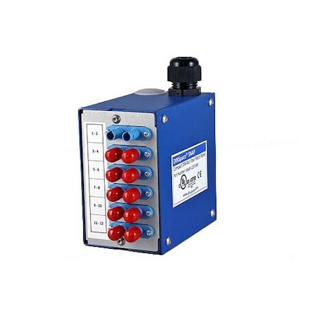 Dinspace Snap Patch Panel W/6 Sm St/Sc SNAP-12ST-SC-SM | Zoro