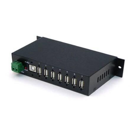 Antaira Industrial 7-Port USB Hub, Metal Case, with Locking Feature ...