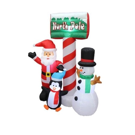 Impact Canopy Christmas Inflatable 5ft North Pole Sign 513001009 | Zoro