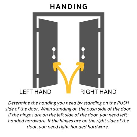 Global Door Controls 4 in. Brushed Chrome Left-Handed Reinforcing Hinge ...