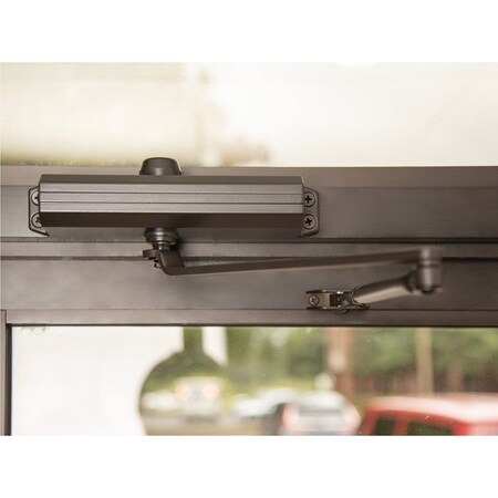 Global Door Controls Commercial Grade 1 Door Closer in Duronodic with ...