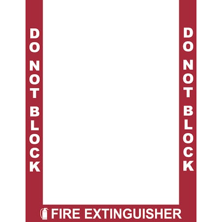 Superior Mark Fire Extinguisher Border - 2'' - (2) 36'' strips, (1) 24 ...