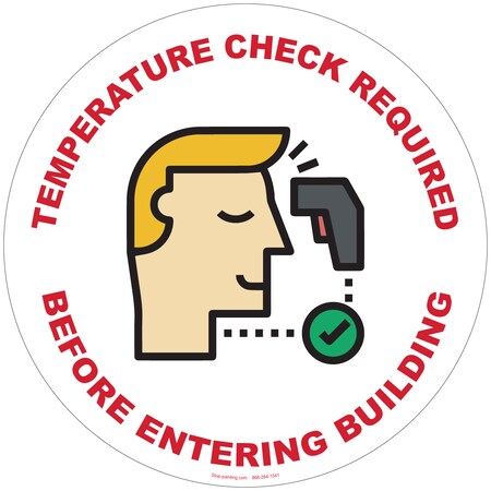 Superior Mark Temperature Check Required Before Entering Building Floor ...