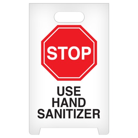 Incom STOP Use Hand Sanitizer A-Frame Floor Sign ASF1012 | Zoro