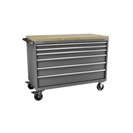 Champion Tool Storage Tool Cabinet, 6 Drawer, Dark Gray, 56-1/2 in W x ...