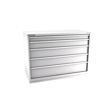 Champion Tool Storage Modular Drawer Cabinet, 5 Drawer, Light Gray ...