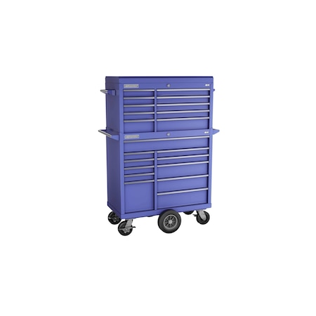 Champion Tool Storage FMPro Top Chest/Cabinet and Cart, 21 Drawer, Blue ...