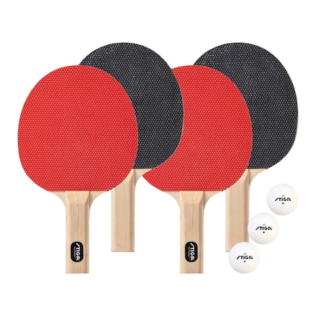 Stiga Classic 4 Player Table Tennis Racket Set T1335-1 | Zoro