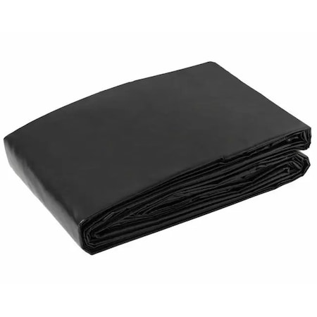 Tarps Now 5 ft x 5 ft Heavy Duty 20 Mil Tarp, Black, Vinyl FSVC18B-0505 ...