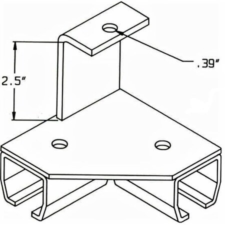 Tarps Now Roller Track 90 Degree Connector Threaded Rod Brackets TRACK ...