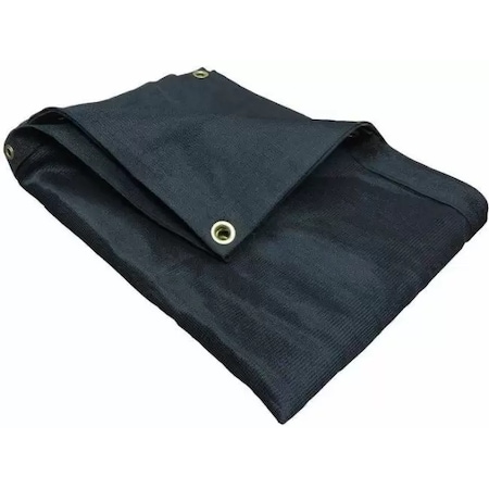 Tarps Now 8 ft x 16 ft Heavy Duty 50 Mil Tarp, Black, 100% Virgin HDPE ...