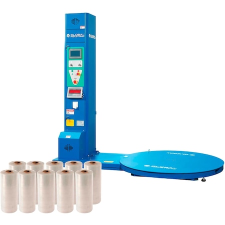 Global Industrial Stretch Wrap Machine w/NTEP Scale, 10 Free Rolls of ...