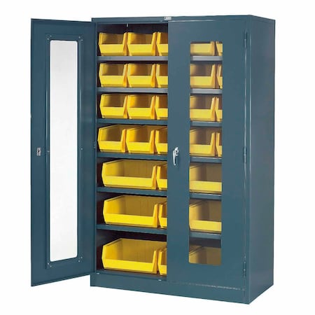 Global Industrial Locking Storage Cabinet Clear Door 48x24x78, 29 YL ...