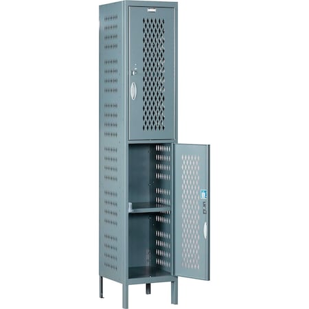 Global Industrial Ventilated Door Locker, 15 in W, 18 in D, 78 in H ...