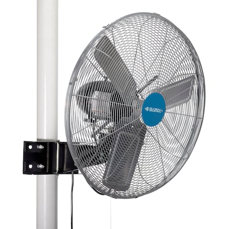 Global Industrial 24in Deluxe Oscillating Fan, Pole or Column Mount ...