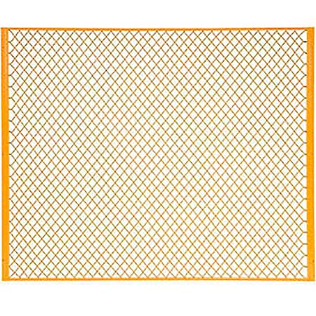 Global Industrial Machinery Wire Fence Partition Panel, 6'W, Yellow ...