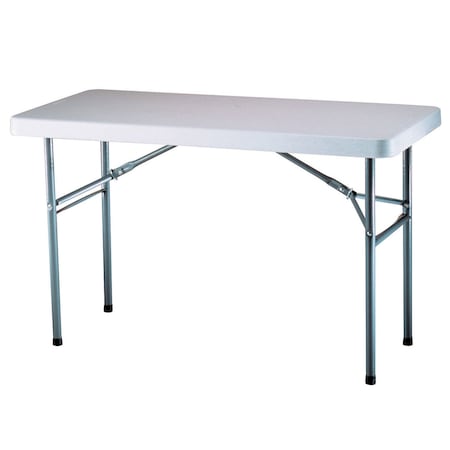 Lifetime Rectangle Folding Table, 24 in W, 48 in L, 24 - 36 in H 80160 ...