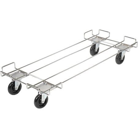 Global Industrial Wire Rack Dolly Base With 5 Poly Swivel Casters ...