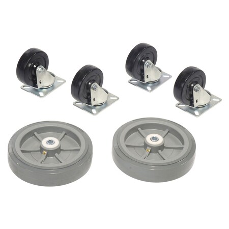 Global Industrial Caster Kit for Global Wood & Steel Deck Narrow Aisle ...