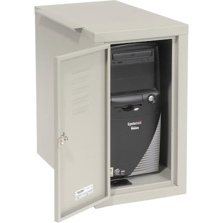 Global Industrial Computer Cabinet Side Car, Gray, 12W x 22-1/2D x 21-1 ...