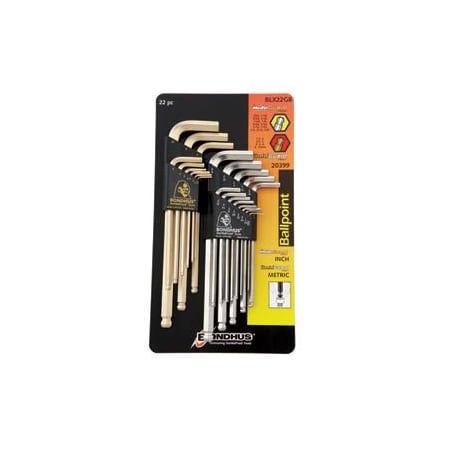 Bondhus GoldGuard/BriteGuard Plated Balldriver L-Wrench, 2PK 20399 ...