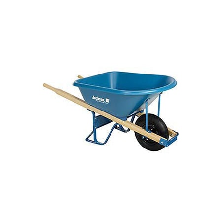 Jackson Professional Tools Poly Contractor Wheelbarrow 5.75 Cubic Foot ...