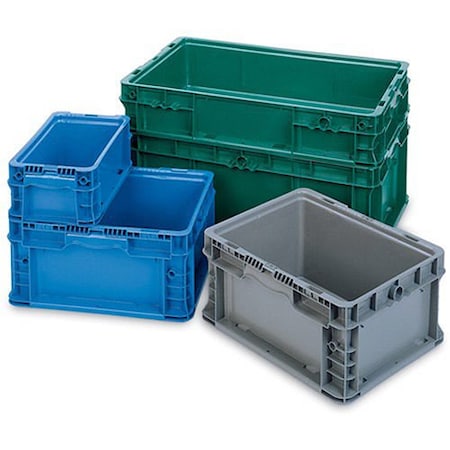 Stakpak Solid Straight Wall Storage Container, 24 in L x 15 in W x 14-1 ...