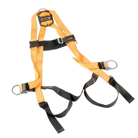 Honeywell Miller Titan Non-Stretch Harness, Mating Buckle Legs, Orange ...