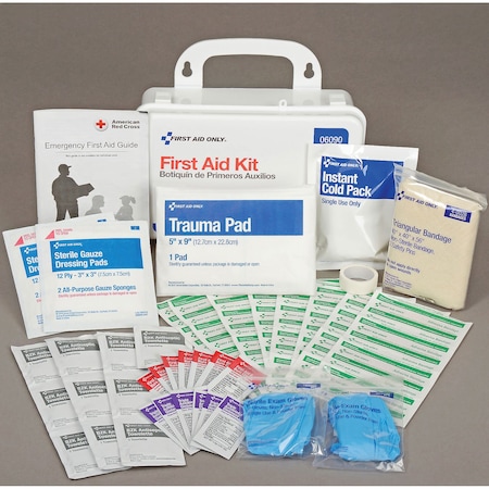 First Aid Only First Aid Kit, 25-Person ANSI Compliant, Plastic 06090 ...