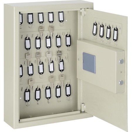 Global Industrial Key Cabinet, Electronic, 48 Keys, 12x4x17-3/4, Sand ...