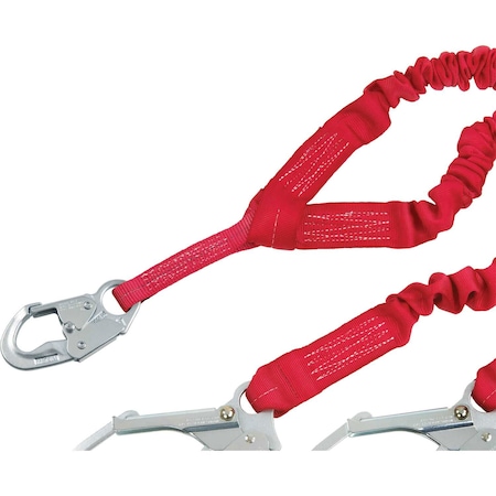 3M Protecta Shock Absorbing Lanyard, 6 in Length, Snap Hook, 2 Leg(s ...