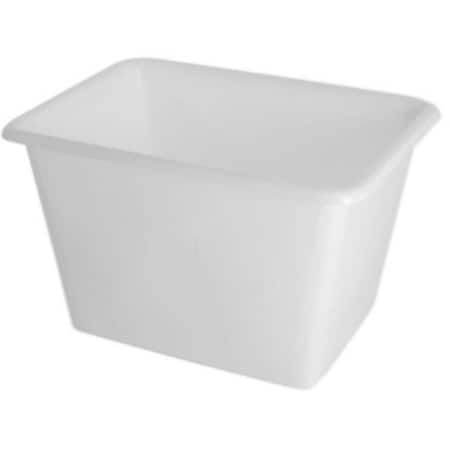 Global Industrial Tub, White, Polyethylene, 32-3/4 in L, 21-1/4 in W ...