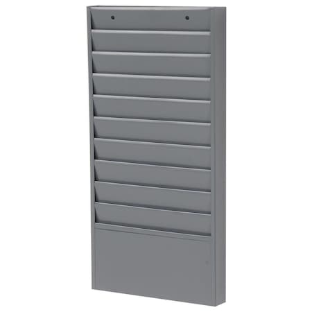 Global Industrial Steel Medical Chart Hanging Wall File Holder, 10 ...