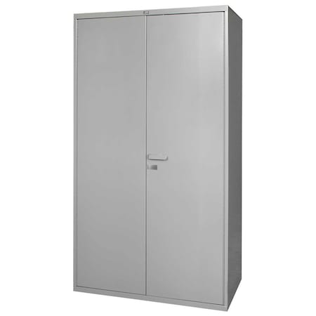 Global Industrial Full Height Storage Cabinet, 84 in H, 48 in W, Gray ...