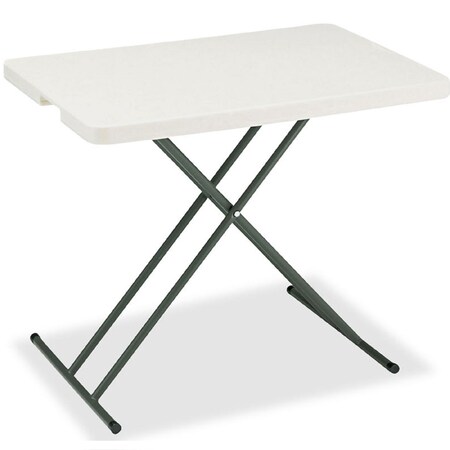 Global Industrial Adjustable Height Plastic Folding Table, 30 x 20 ...
