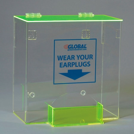 Global Industrial Acrylic Safety PPE Dispenser, Ear Plugs, Large, GLAEP ...