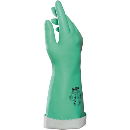 Mapa Chemical Resistant Gloves, 33, Green, 1 PR 34381041 | Zoro