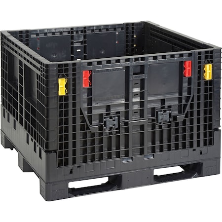 Monoflo International Plastic Folding Bulk Shipping Container, 2000 lb ...