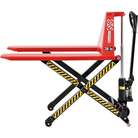 Global Industrial Manual High-Lift Skid Jack Truck, 3300 Lb. Capacity ...
