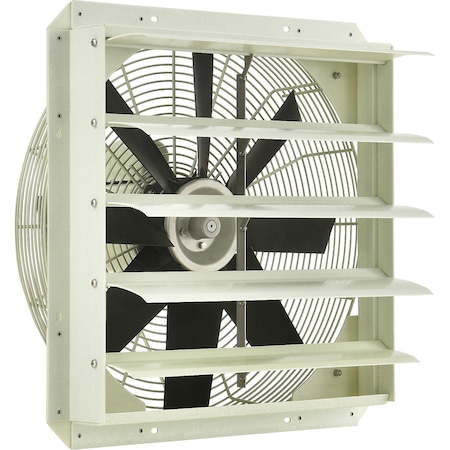 Global Industrial Corrosion Resistant Exhaust Fan with Shutter, 20 ...