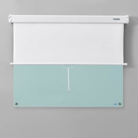 Global Industrial Pull Down Privacy Screens for 48W Dry Erase Boards ...
